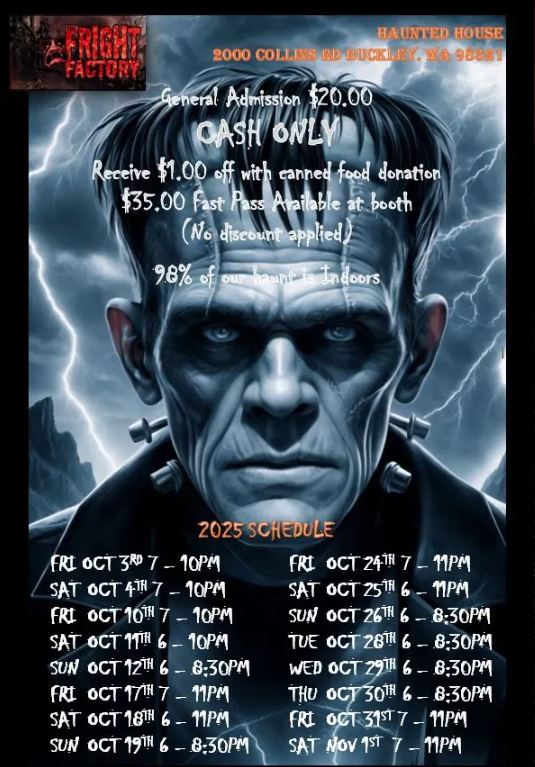 The Fright Factory Haunted House in Buckley, WA - FrightFind